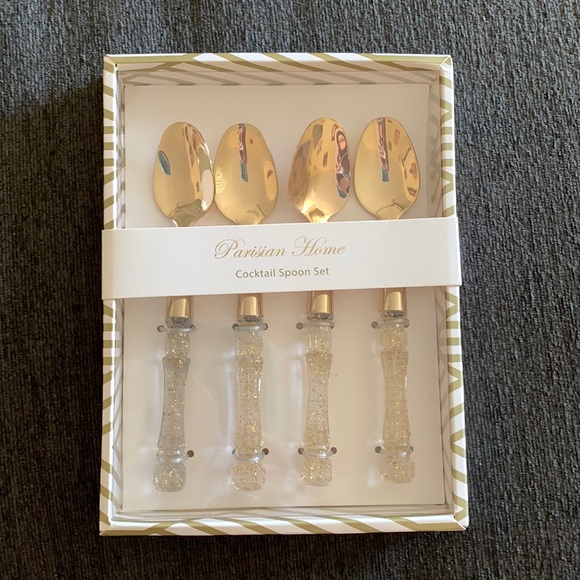 Parisian Home | Kitchen | Brand New Gold Cocktail Spoon Set | Poshmark